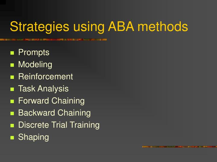 PPT - Applied Behaviour Analysis (ABA) PowerPoint Presentation - ID:6099313