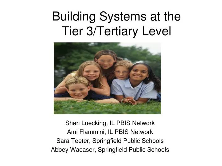 PPT - Building Systems at the Tier 3/Tertiary Level PowerPoint ...