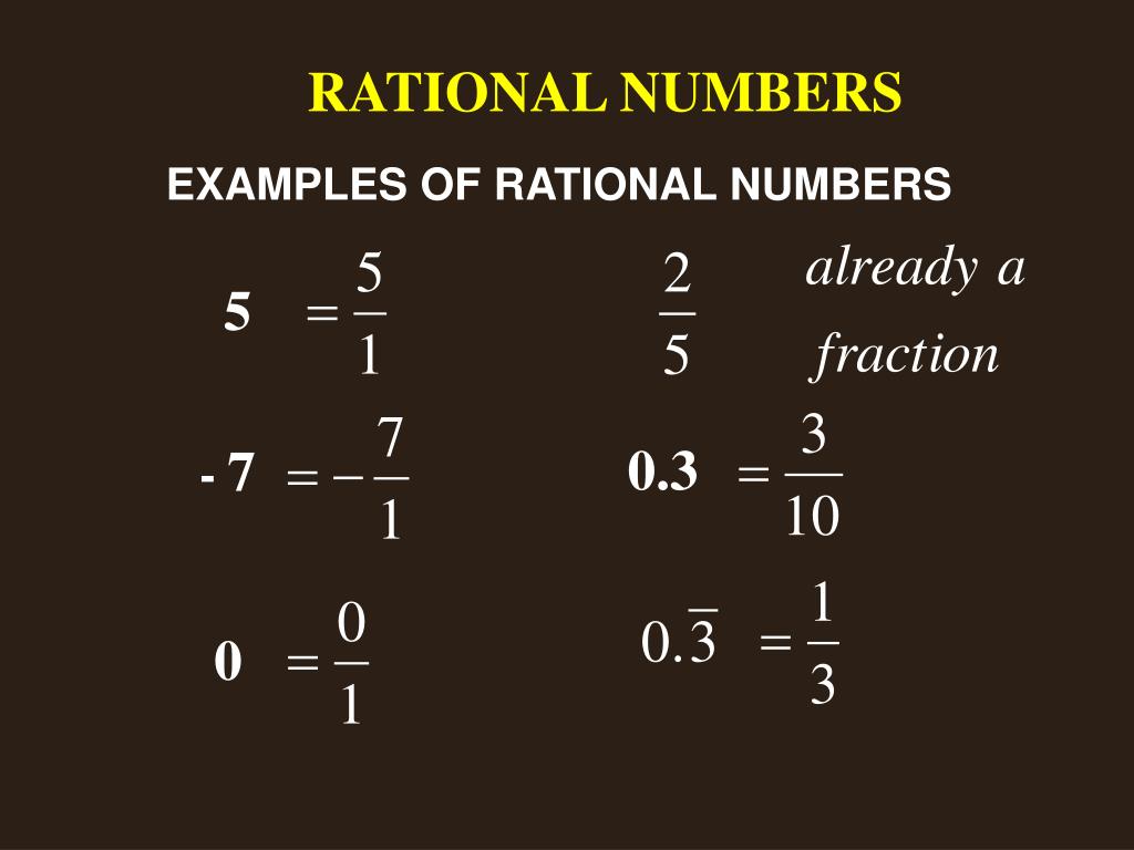 PPT RATIONAL NUMBERS PowerPoint Presentation Free Download ID 6099615