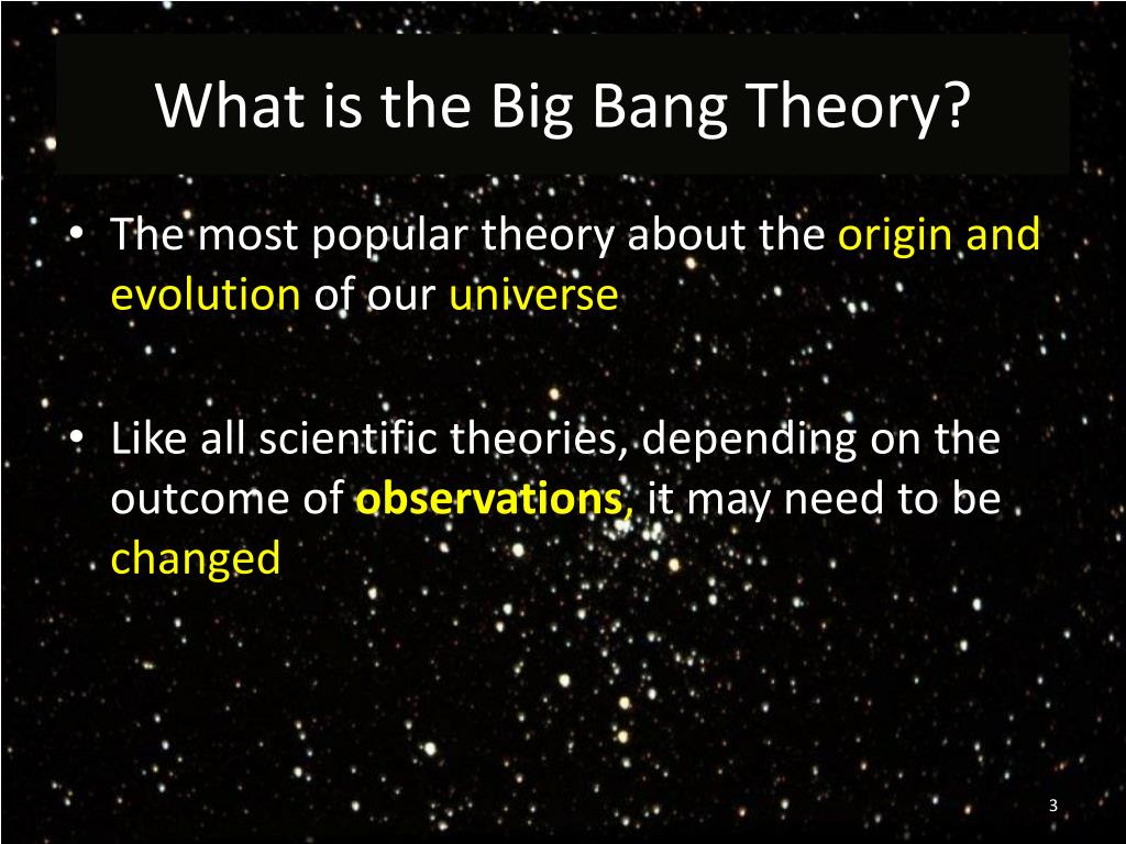 Ppt The Big Bang Theory Powerpoint Presentation Free Download Id
