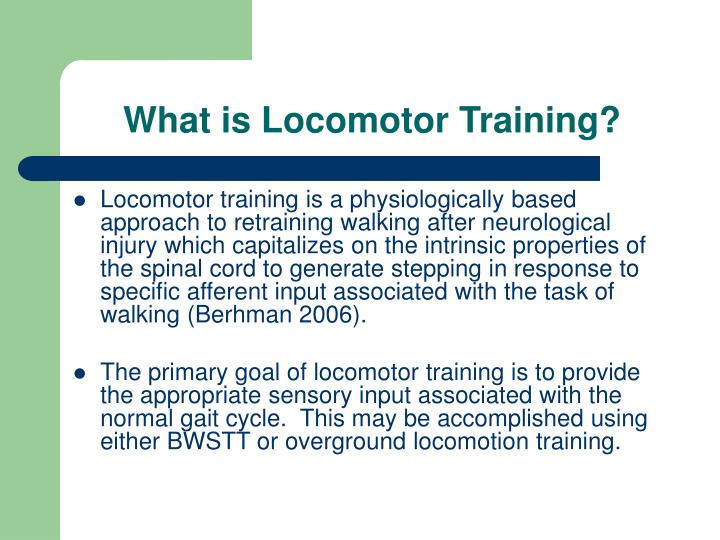 PPT - Body Weight Support Treadmill Training PowerPoint Presentation ...