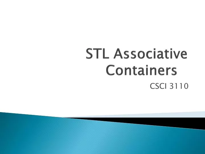 PPT - STL Associative Containers PowerPoint Presentation, free download - ID:6101866