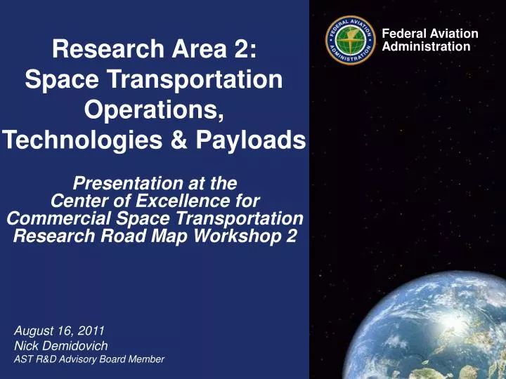 PPT - Federal Aviation Administration PowerPoint Presentation, free ...