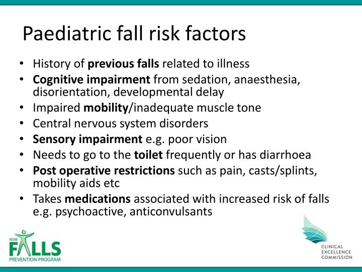 PPT - NSW Paediatric Fall Risk Assessment PowerPoint Presentation - ID ...