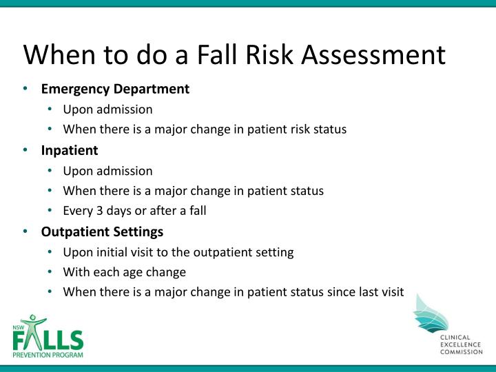 PPT - NSW Paediatric Fall Risk Assessment PowerPoint Presentation - ID ...