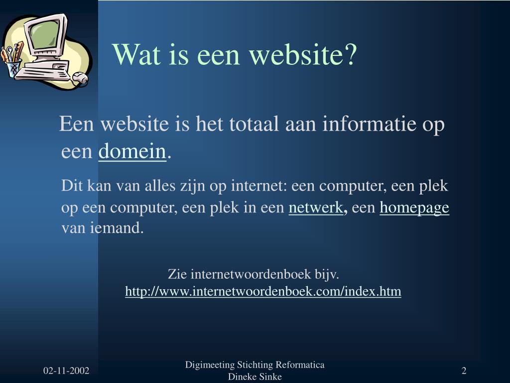 PPT - communicatie door middel van een website PowerPoint Presentation ...