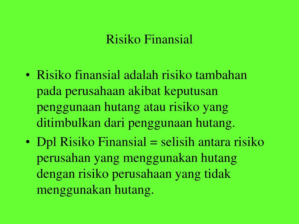 PPT - Analisis dan Pengaruh Penggunaan Hutang PowerPoint Presentation ...
