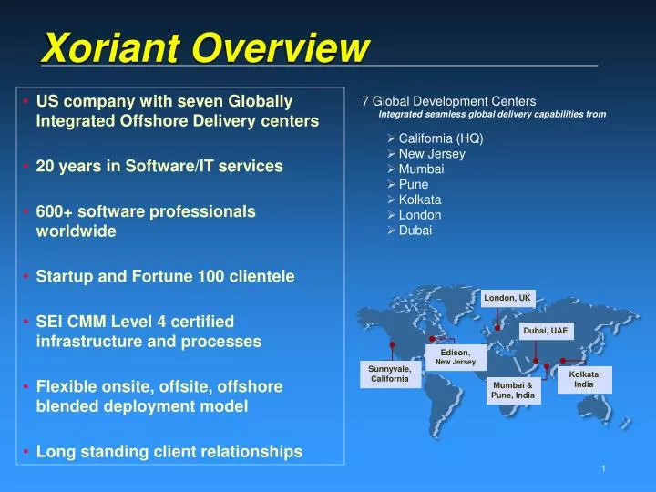 PPT - Xoriant Overview PowerPoint Presentation, free download - ID:6102740