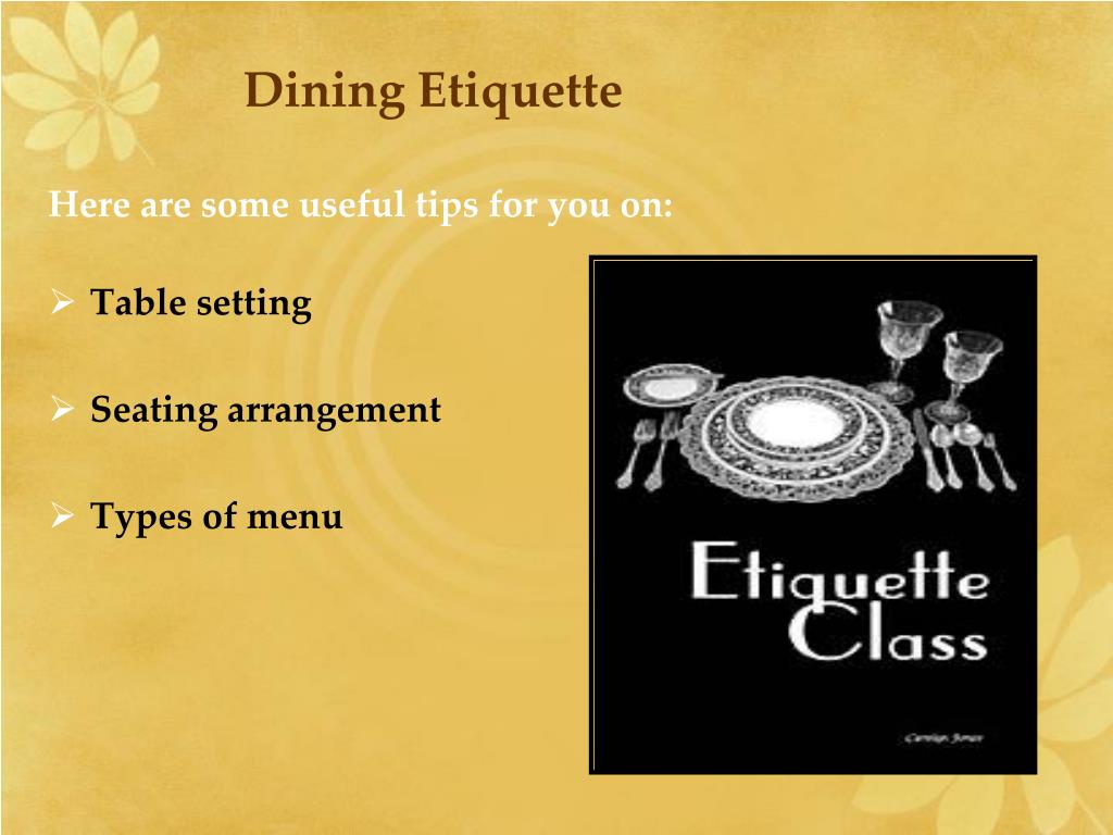PPT Etiquette PowerPoint Presentation Free Download ID 6103101 PPT Etiquette PowerPoint Presentation Free Download ID 6103101