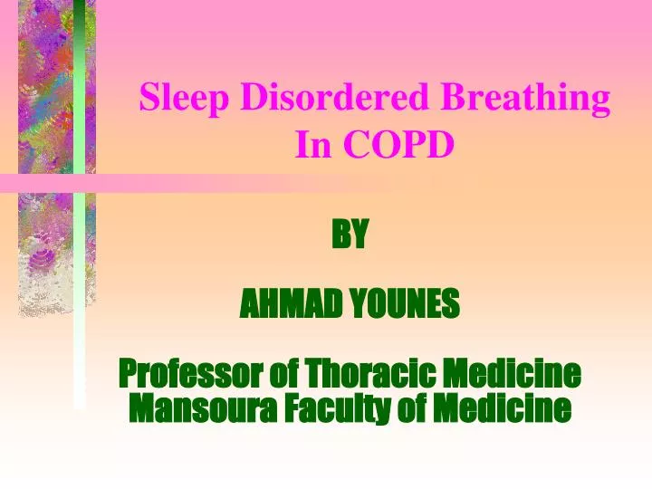 PPT - Sleep Disordered Breathing In COPD PowerPoint Presentation, free ...