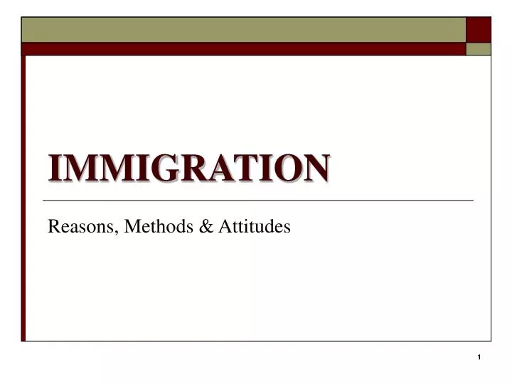 PPT - IMMIGRATION PowerPoint Presentation, free download - ID:6104799
