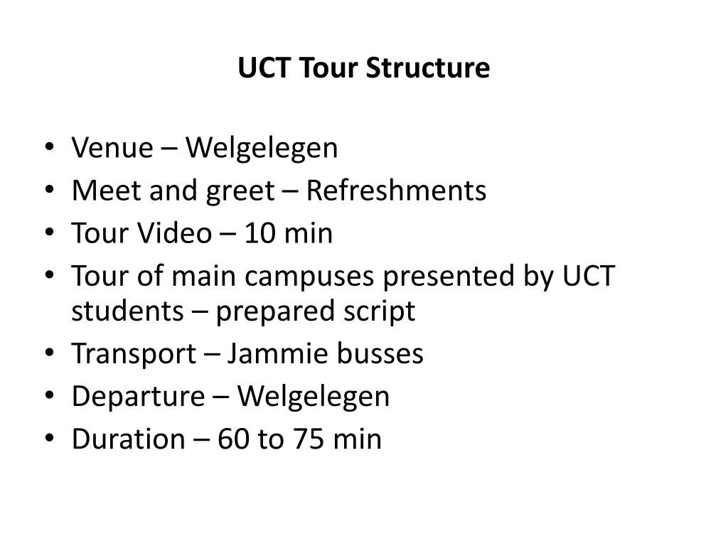 PPT - From UCT tour video to corporate DVD PowerPoint Presentation ...