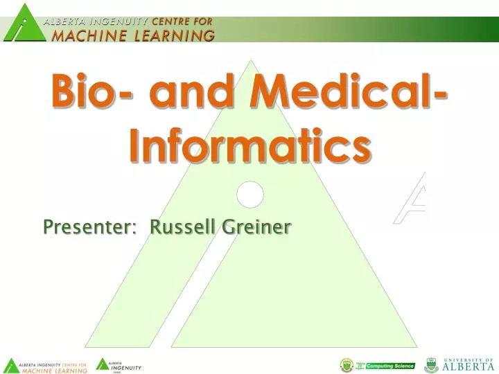 PPT - Bio- and Medical-Informatics PowerPoint Presentation, free ...