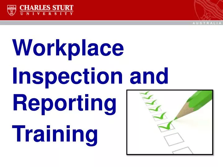 PPT - Workplace Inspection and Reporting Training PowerPoint ...