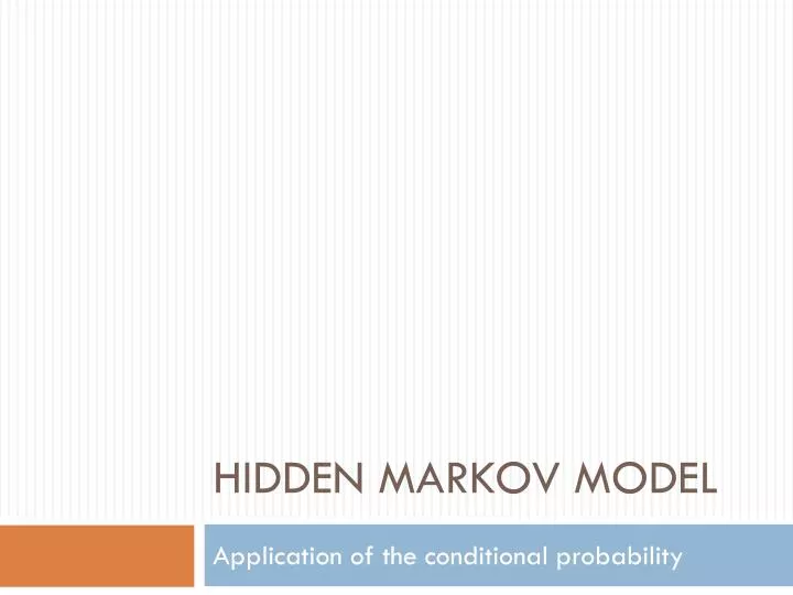 PPT - Hidden Markov model PowerPoint Presentation, free download - ID:6105530