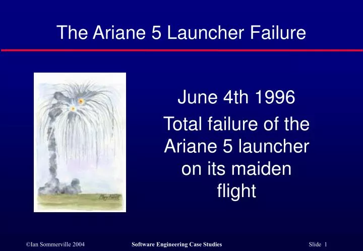 PPT - The Ariane 5 Launcher Failure PowerPoint Presentation, free ...