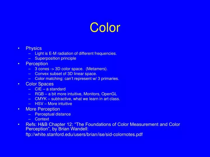 PPT - Color PowerPoint Presentation, free download - ID:6106241