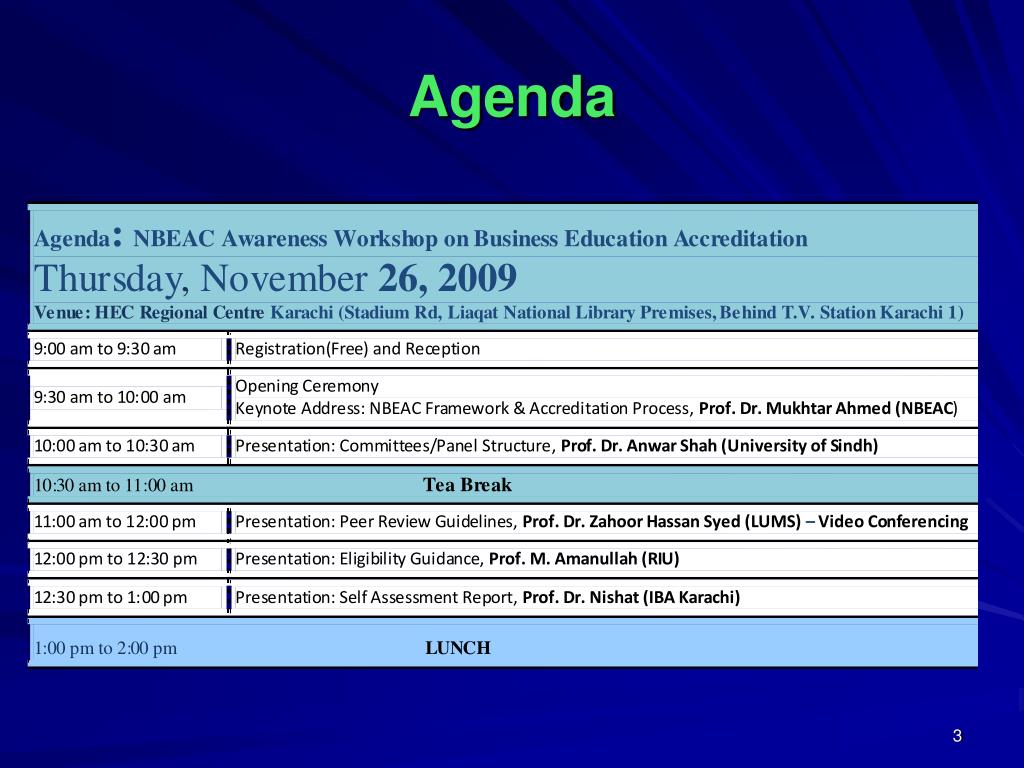PPT - National Business Education Accreditation Council(NBEAC) Regional ...
