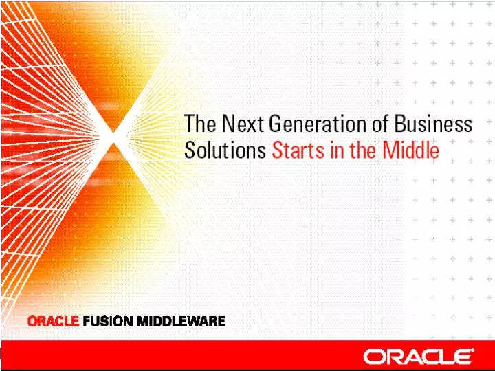Ppt Oracle Fusion Middleware Powerpoint Presentation Free Download