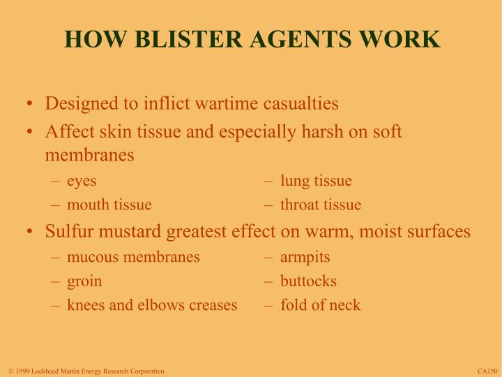PPT - BLISTER AGENT EXPOSURE PowerPoint Presentation - ID:6106766