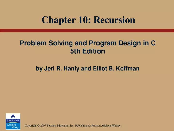 PPT - Chapter 10: Recursion PowerPoint Presentation, free download - ID ...