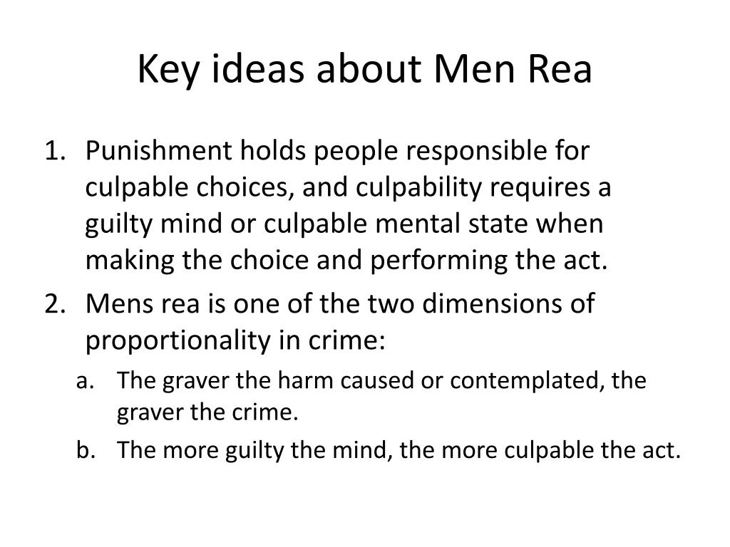 PPT - Mens Rea in US/UK law PowerPoint Presentation, free download - ID ...