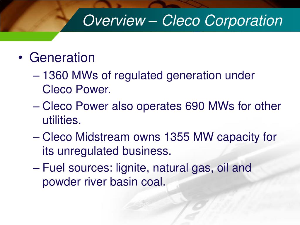 PPT - Cleco Power’s Transmission Planning Summit PowerPoint ...