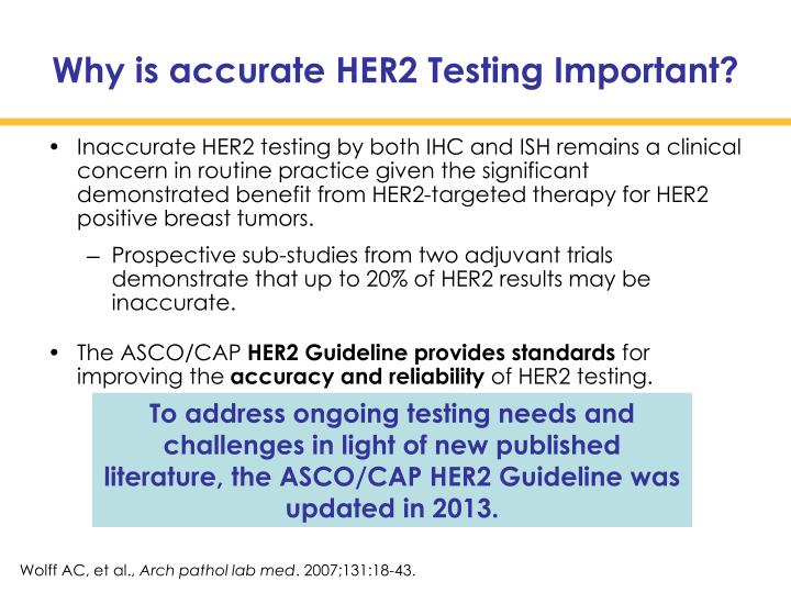 PPT - HER2 Testing in Breast Cancer: 2013 ASCO/CAP HER2 Guideline ...
