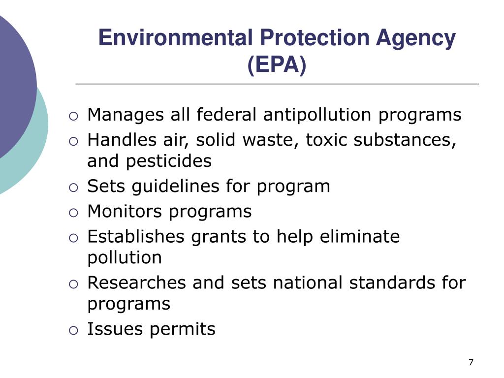PPT - Federal Energy and Environmental Regulation Agencies and Laws ...