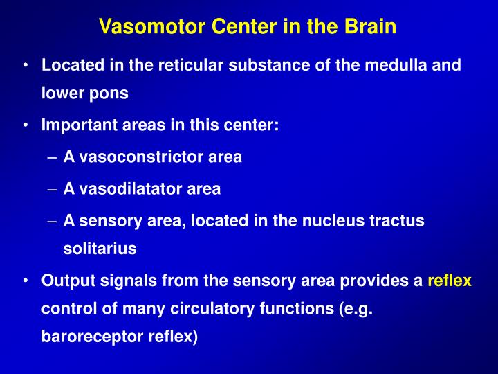 PPT - Nervous Regulation of Circulation and Rapid Control of Arterial ...