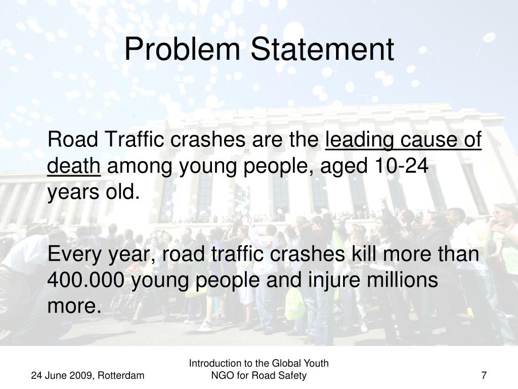 PPT - Introduction to the 'Global Youth NGO for Road Safety' Floor ...