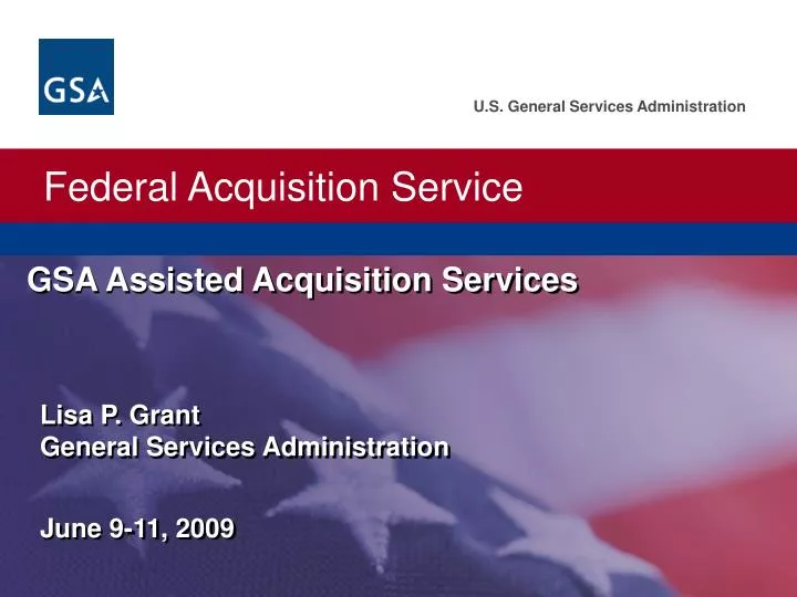 PPT - GSA Assisted Acquisition Services PowerPoint Presentation, free ...