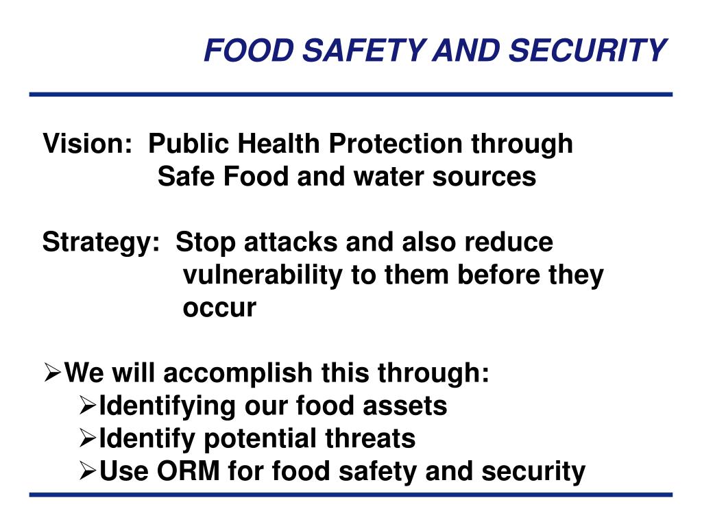 Ppt Food Safety And Security Powerpoint Presentation Free Download