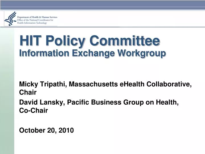 PPT - HIT Policy Committee PowerPoint Presentation, free download - ID ...