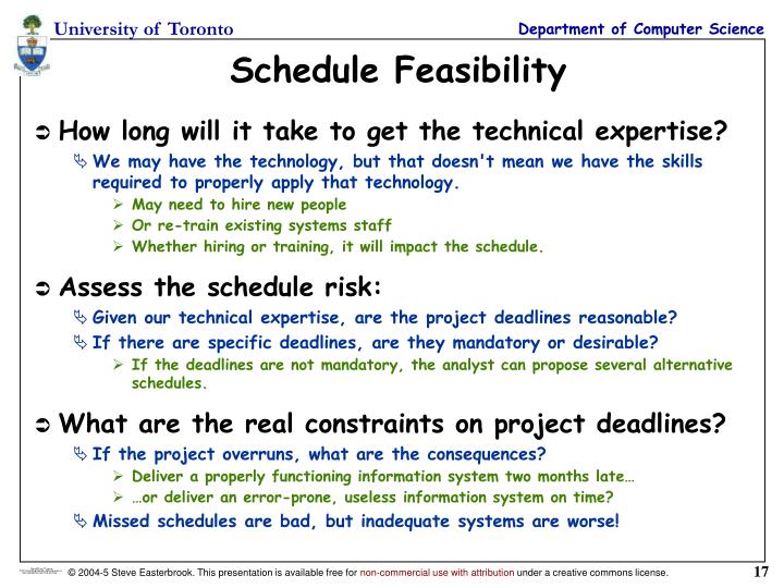 PPT - Lecture 7: the Feasibility Study PowerPoint Presentation - ID:6111877