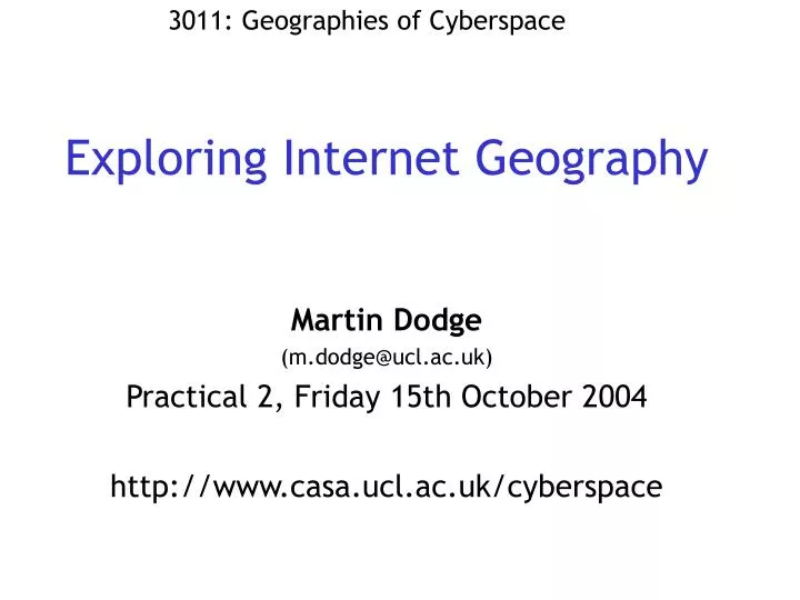 PPT - Exploring Internet Geography PowerPoint Presentation, free ...