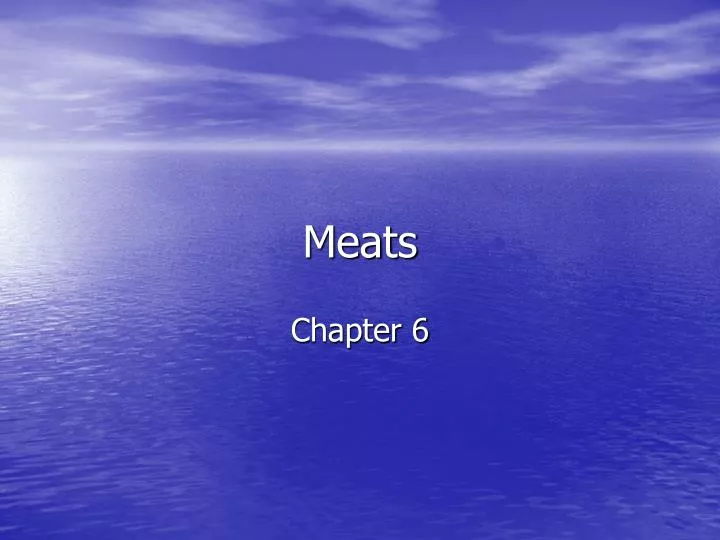 PPT - Meats PowerPoint Presentation, free download - ID:6112262