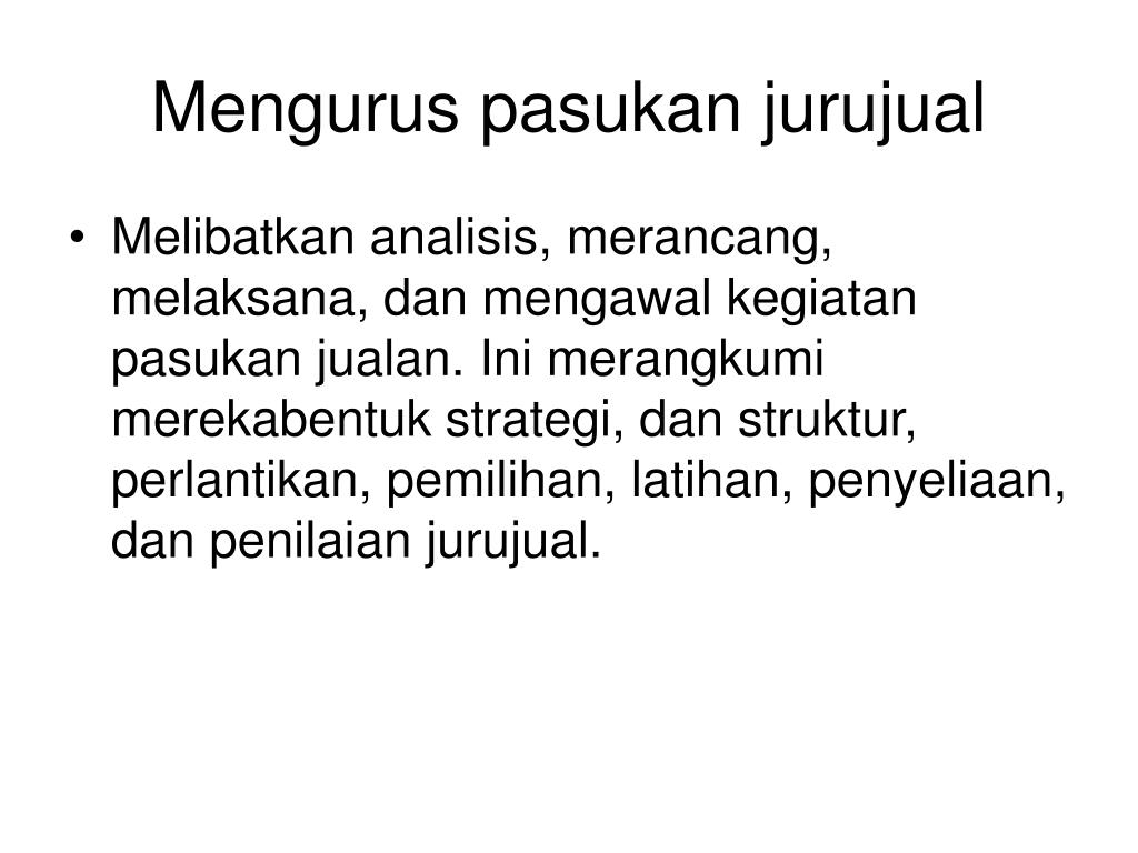 PPT - Penjualan bersemuka dan pemasaran langsung PowerPoint ...