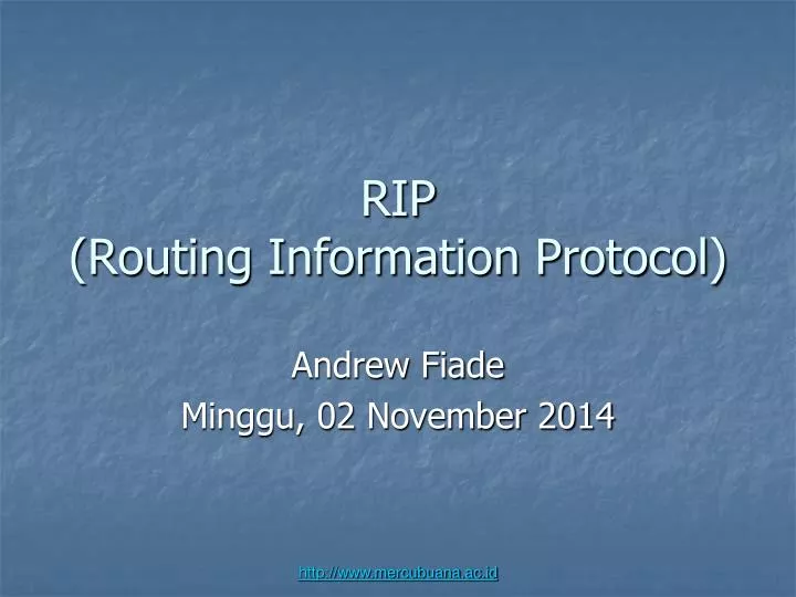 PPT - RIP (Routing Information Protocol) PowerPoint Presentation, free ...