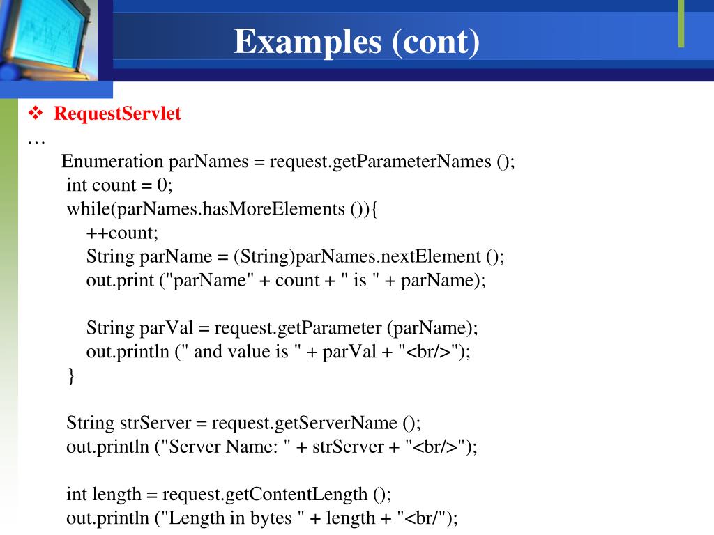 Ppt Web Programming With Servlets And Jsps Servlet Requests And Responses Powerpoint Presentation