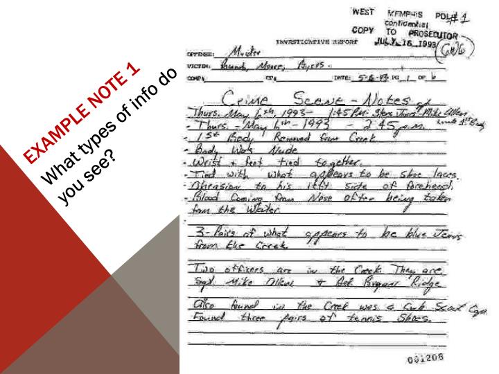 PPT - Crime Scene Documentation PowerPoint Presentation - ID:6114335