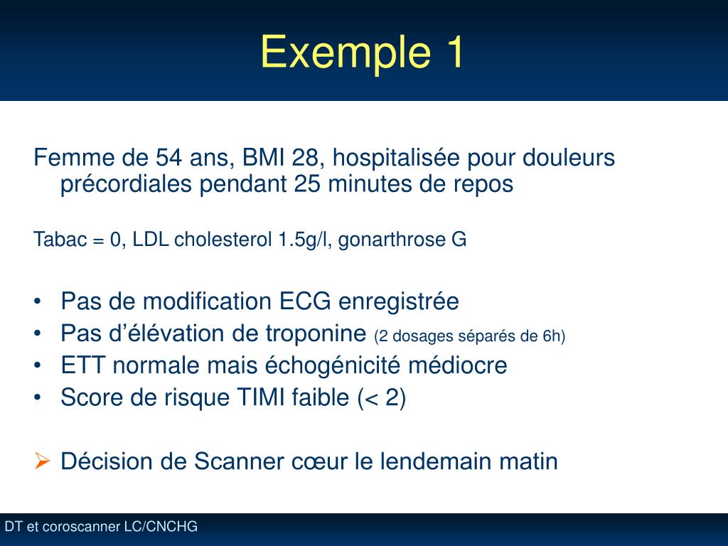 PPT - Douleur thoracique aiguë. Place du CoroScanner. PowerPoint ...