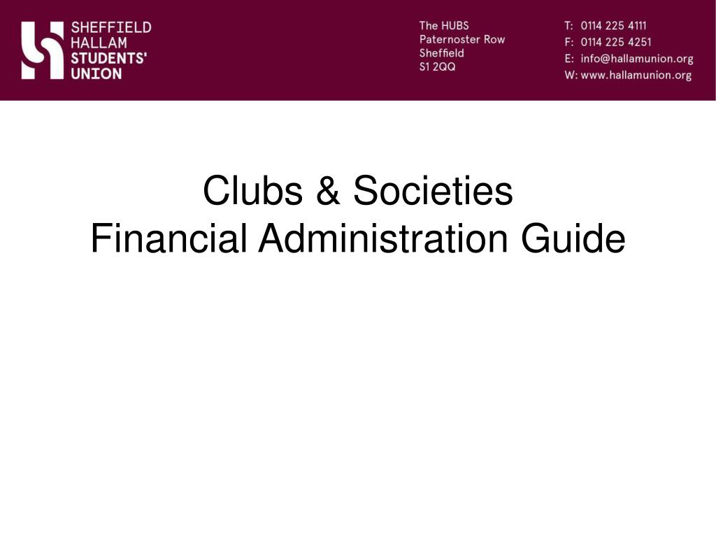PPT - Clubs & Societies Financial Administration Guide PowerPoint ... PPT - Clubs & Societies Financial Administration Guide PowerPoint ...