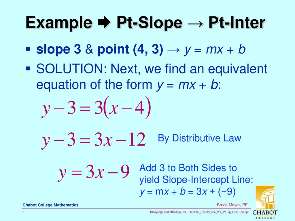 PPT - Mastering Point-Slope Equation in Mathematics PowerPoint ...