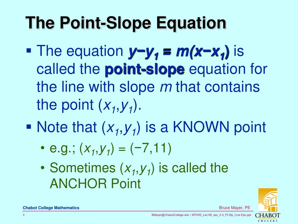 PPT - Mastering Point-Slope Equation in Mathematics PowerPoint ...
