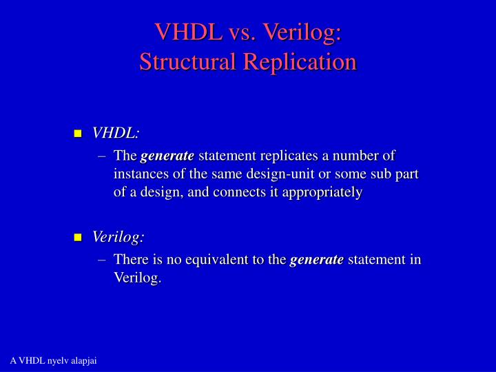 PPT - A VHDL nyelv alapjai PowerPoint Presentation - ID:6115087