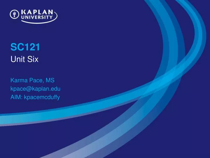 PPT - SC121 PowerPoint Presentation, free download - ID:6115897