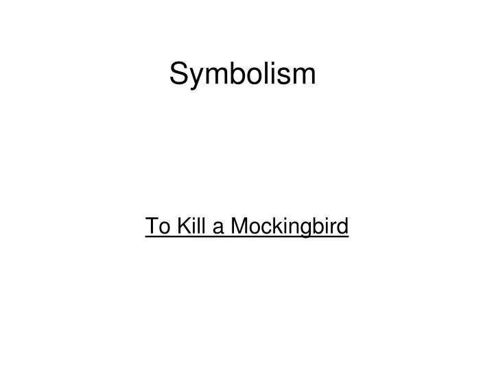 PPT - Symbolism PowerPoint Presentation, free download - ID:6116355