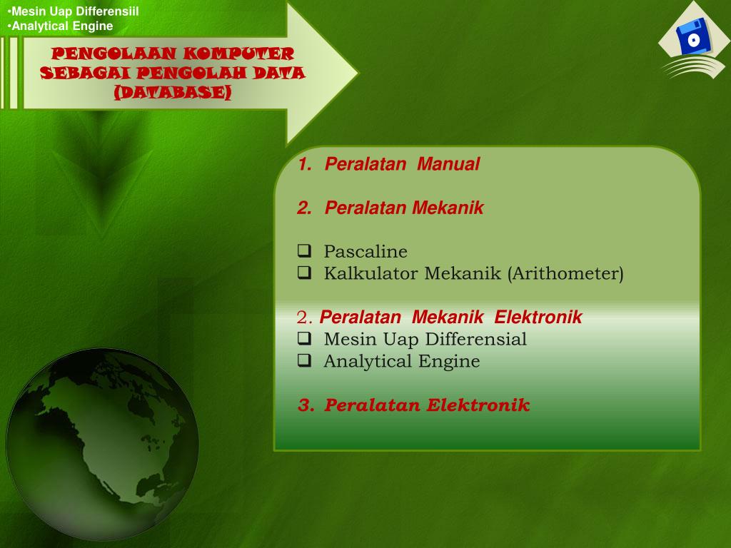 PPT - APLIKASI KOMPUTER / LAPTOP DALAM MENGOLAH DATA (DATABASE) DALAM ...