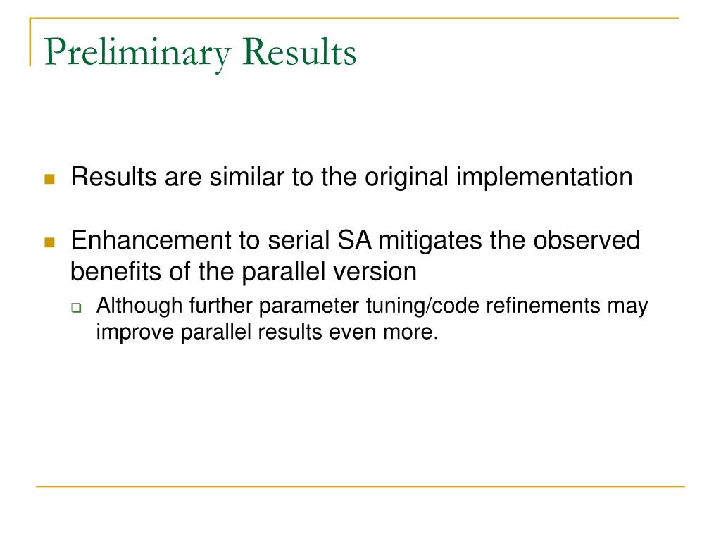 Ppt Parallelization Of Stochastic Metaheuristics To Achieve Linear